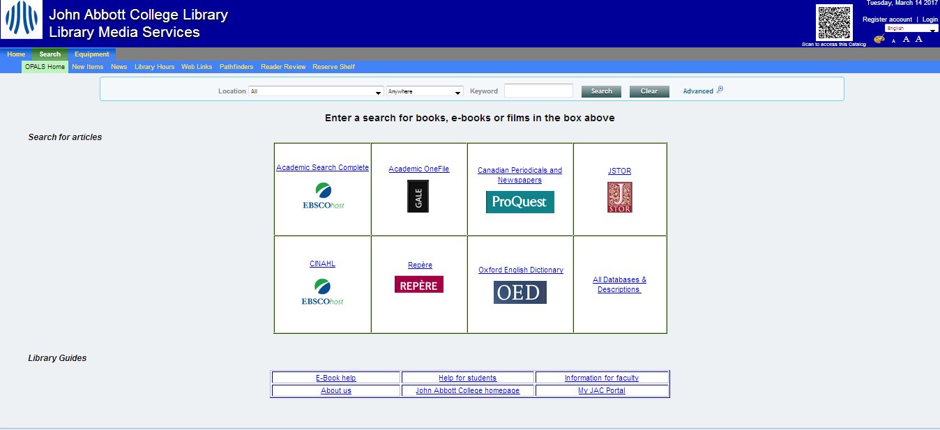 Academic Libraries | OPALS